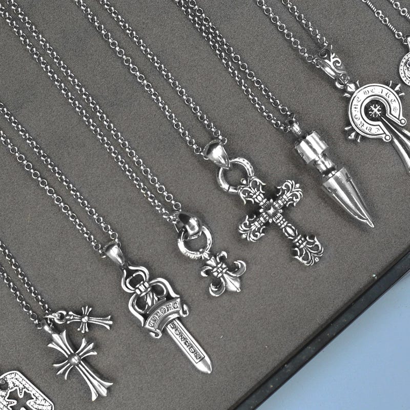 Heart & Sword Necklace - Etsy