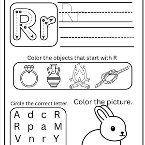 Letter of the Week Worksheet - Etsy