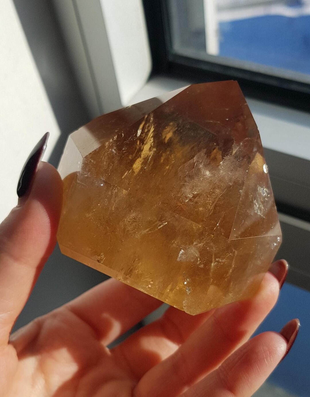 Rainbow Honey Citrine Tower - Natural, RARE High Quality Gemmy Crystal ...