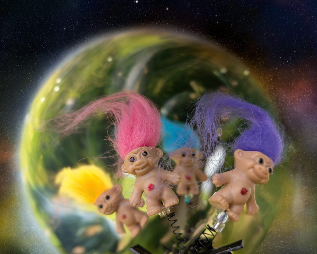 Troll Sprout Rave Hair Clips: Fuzzy Festival Accessory - 5 Pack - Etsy