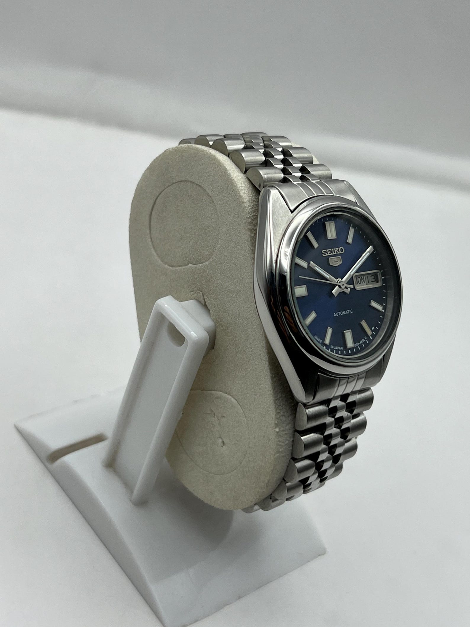 SEIKO 5 SNXS79 Beauty Blue Sunburst Dial Automatic 17 Jewels MEN’S ...