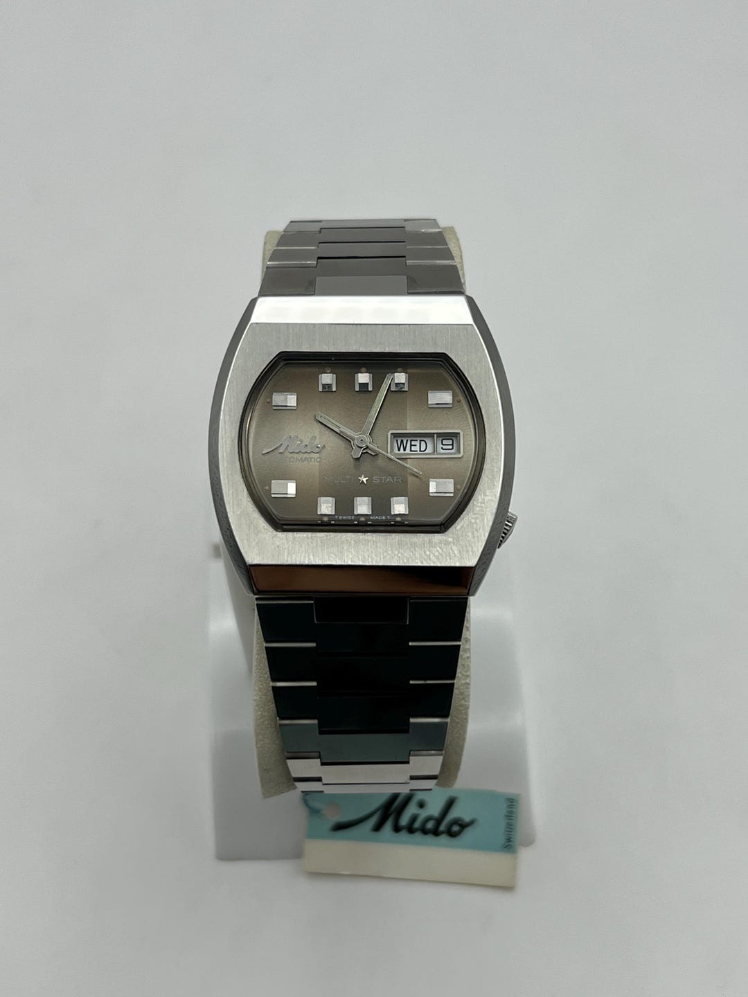 Mido Multistar Automatic “N.O.S” DAY/DATE. Brown Dial Vintage Men’s ...