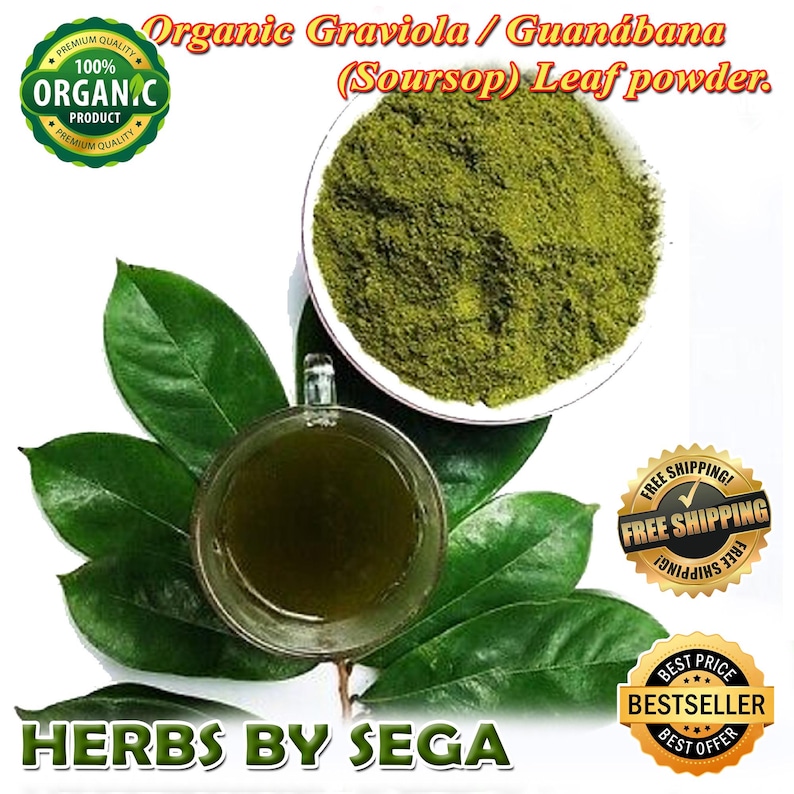 Organic Soursop Leaf Powder: 5 KG Bulk, Pure Graviola - Etsy