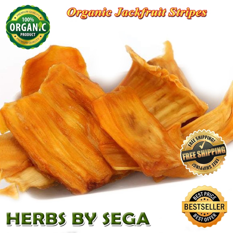 Jackfruit, Organic Dehydrated Jack Fruits Strips, 100% Pure Organic ...