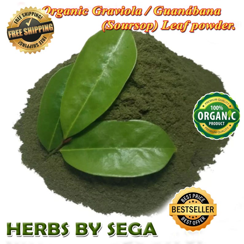 Organic Soursop Leaf Powder: 5 KG Bulk, Pure Graviola - Etsy