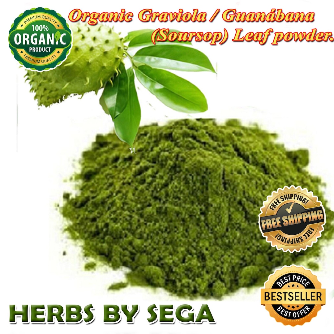 Organic Soursop Leaf Powder: 5 KG Bulk, Pure Graviola - Etsy