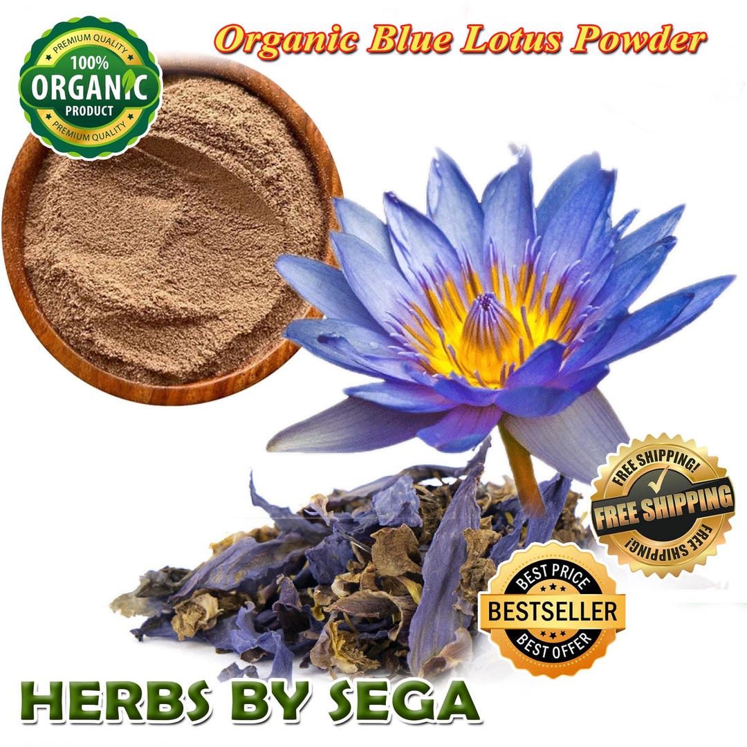 Organic Blue Lotus Powder: Egyptian Nymphaea Caerulea Herbal Tea - Etsy