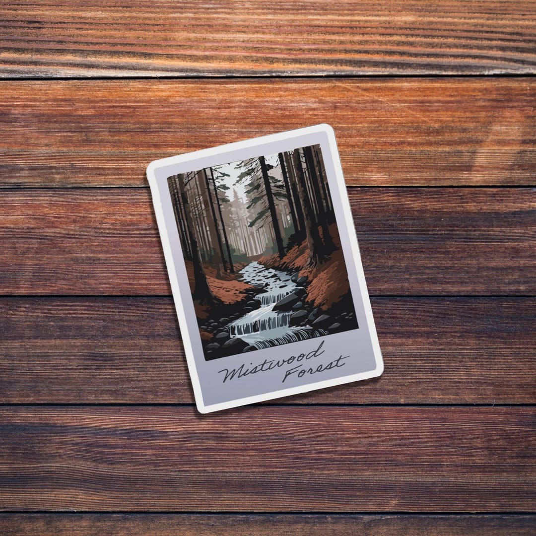 Nature Polaroid Kiss-cut Sticker | Mistwood Forest | Outdoor Decor ...