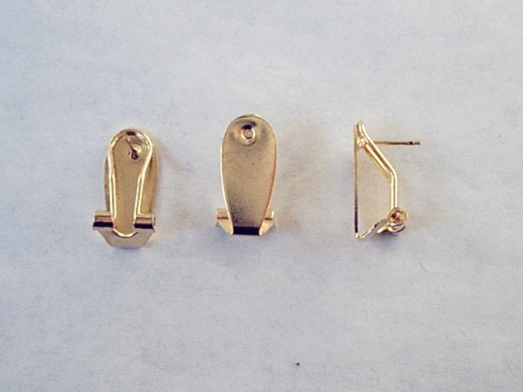 12 (6 Pair) Fingernail Posts - Gold Plated - Etsy