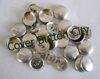 50 Cover Buttons Size 45 1 1/8 Inch Wire Backs - Etsy