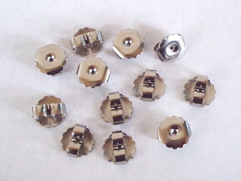 100 Large Stainless Steel Friction Ear Nuts - Earring Backs - Etsy