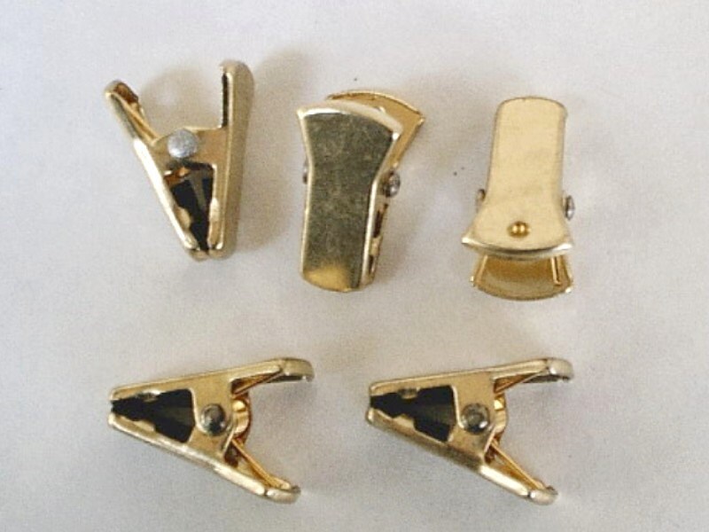 12 6 Pairs Gold Plated Sweater Clips Guards - Etsy