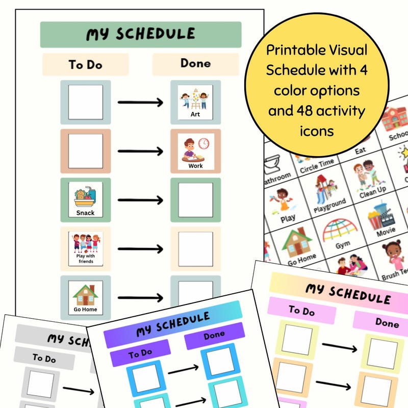 Visual Icons Aba Schedule - Etsy