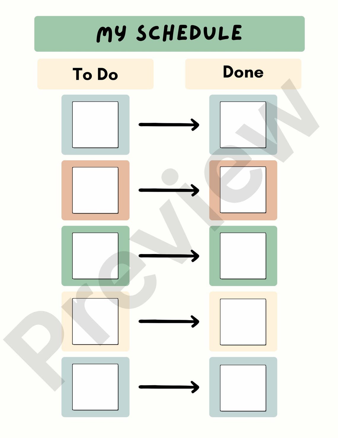 Printable Visual Schedule With Activity Icons - for School, Homeschool ...