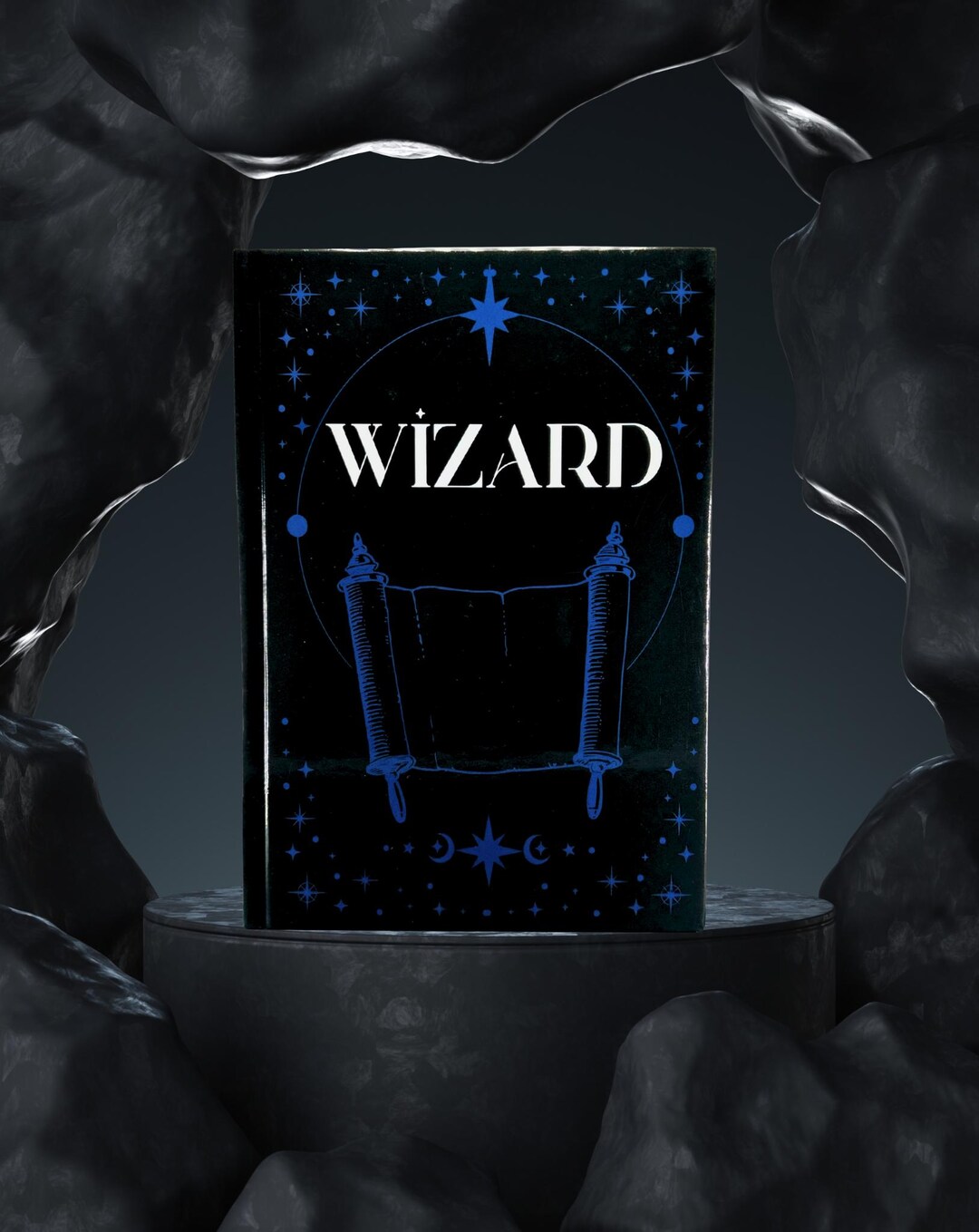 Dnd Notebook - Wizard | Hardcover Journal, Grid & Lined Pages, Glossy ...