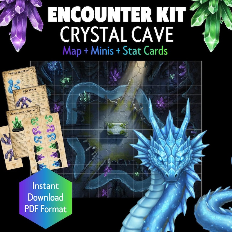Cave Battle Maps - Etsy