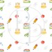 Back to School Seamless Digital Paper – Watercolor School Supplies PNG ...