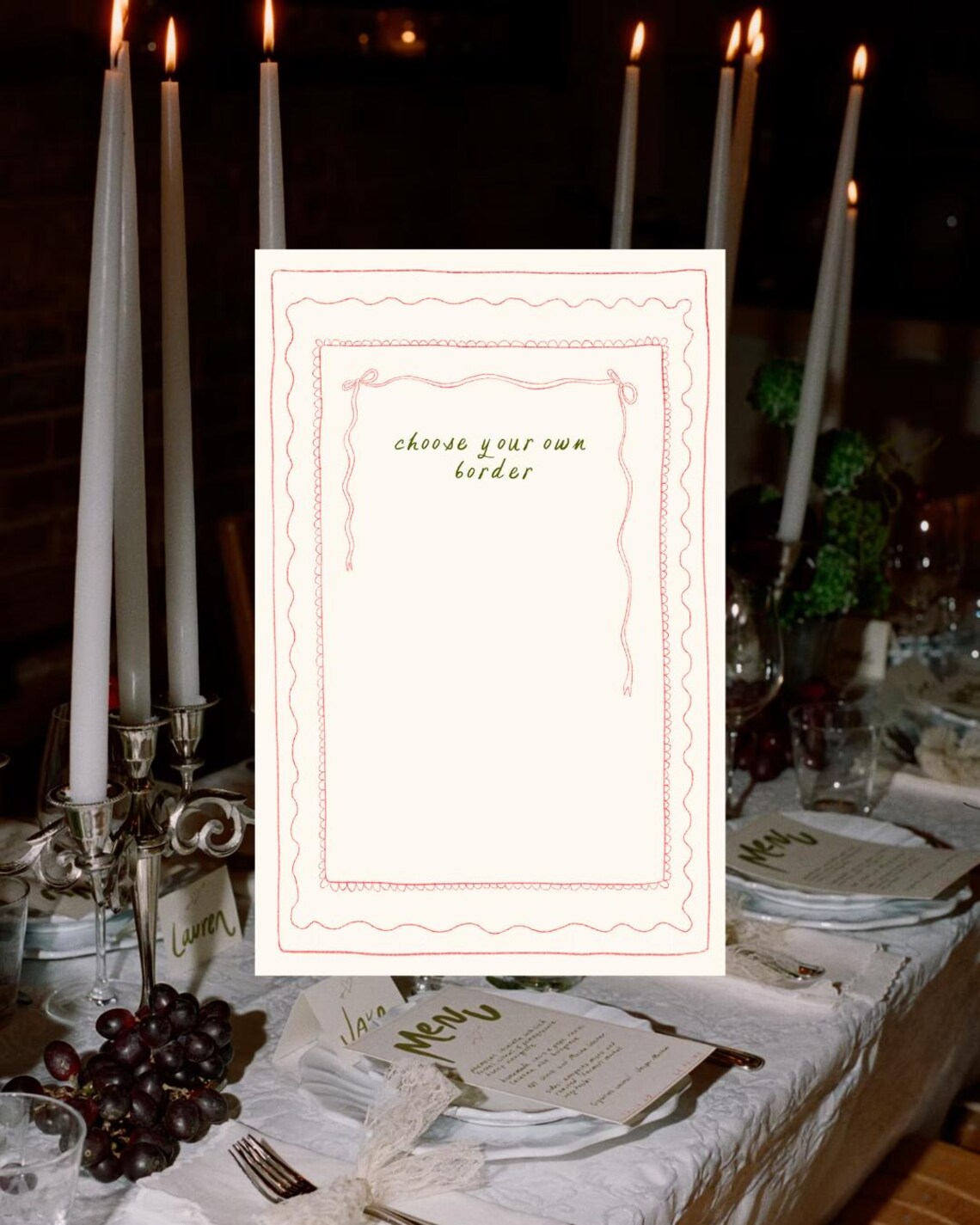 Hand-drawn Dinner Menu Template - Etsy