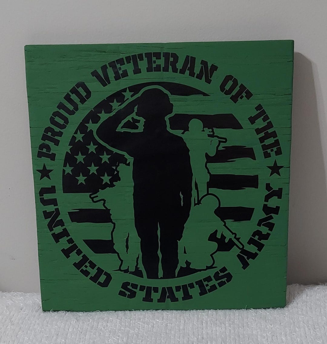 Army Veteran Sign:10x10 - Etsy