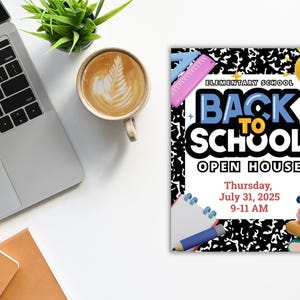 School Open House Invitation, Social Media Post for Open House - Etsy