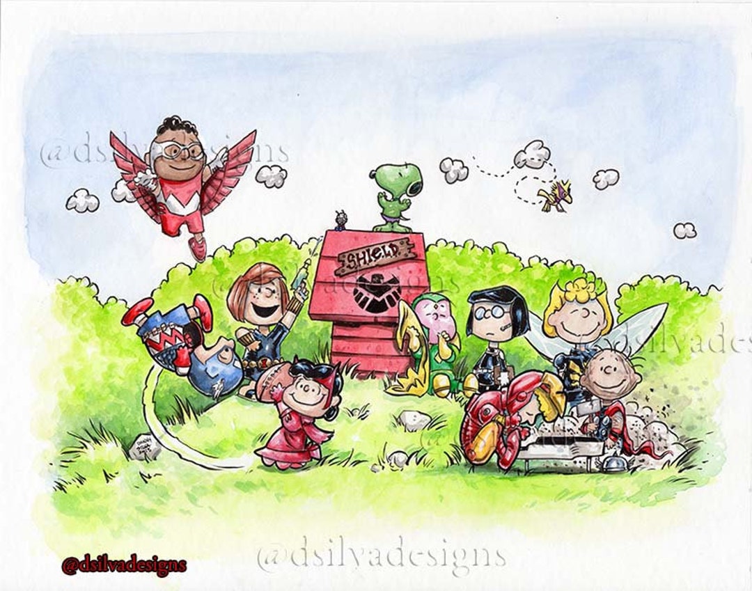 Peanuts Avengers Mashup - Etsy