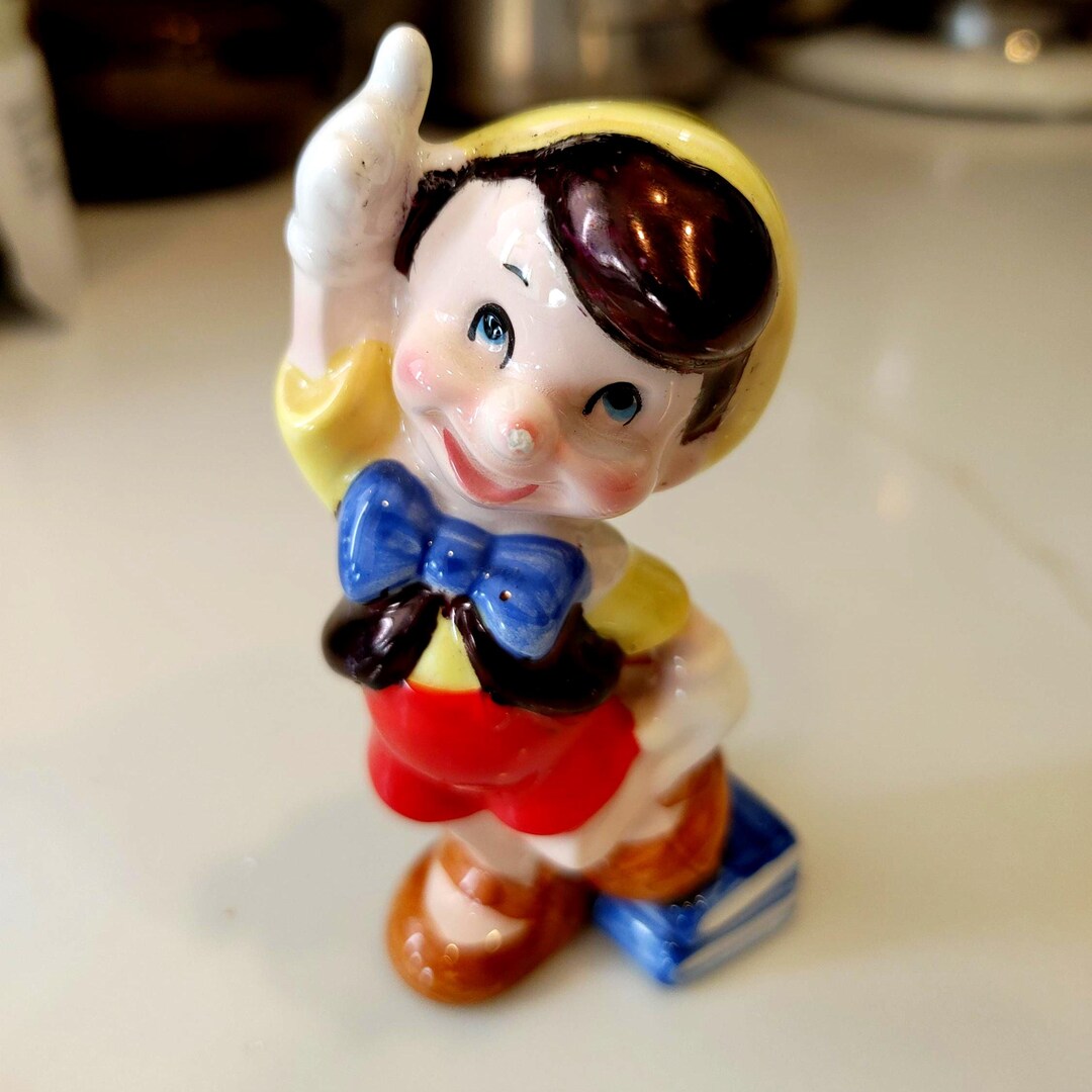 1970s Disney's Pinocchio, Jimmy Cricket and Figaro From the 1940s ...