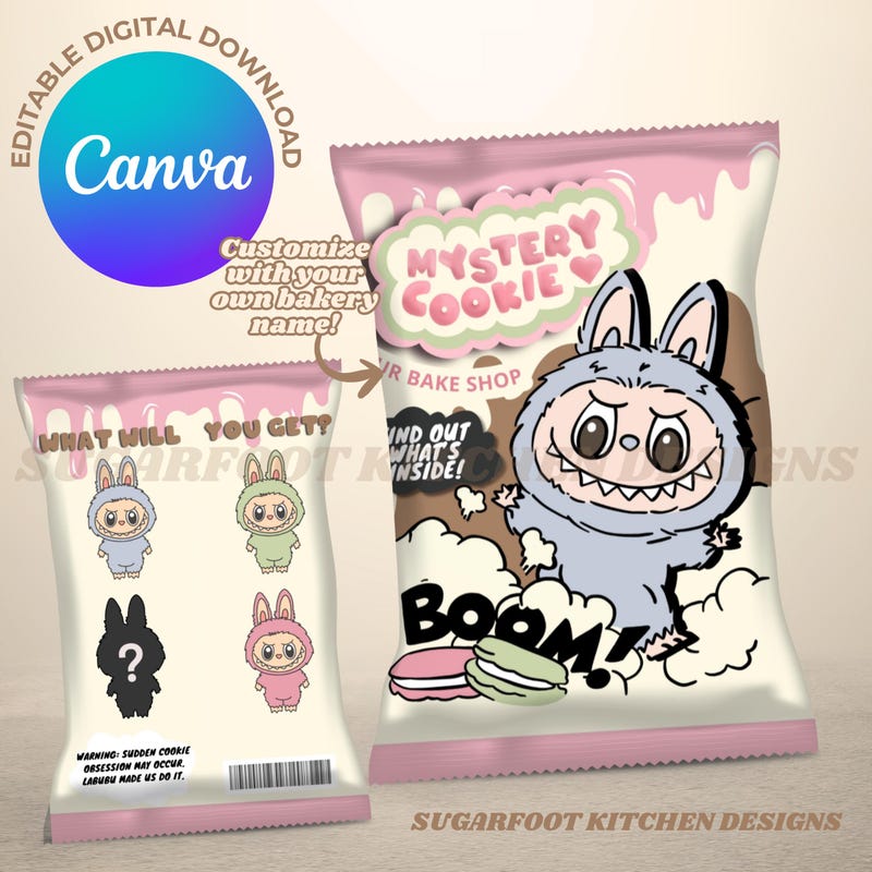 Box Template Labubu - Etsy