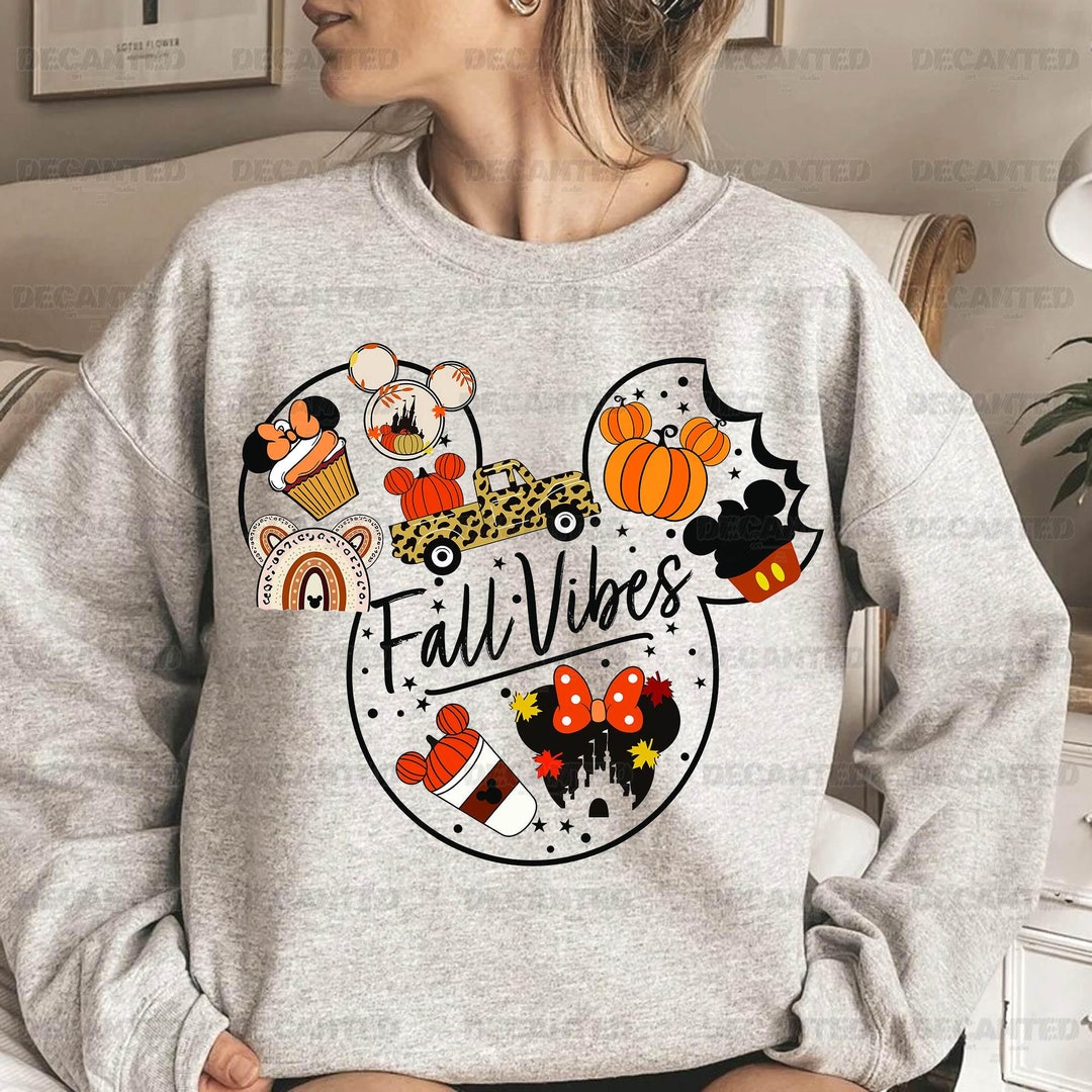 Fall Vibes Mickey Ear Png, Disney Mickey Fall Png, Snack WDW Halloween ...