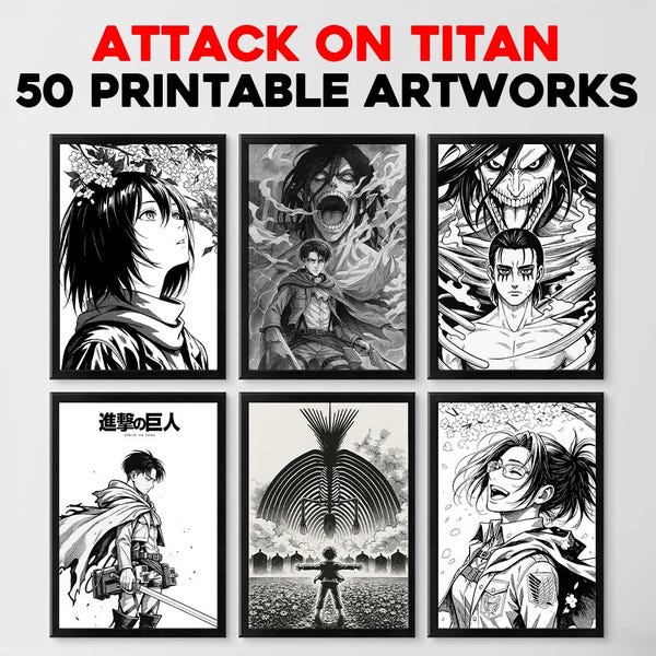 Attack on Titan Poster - Etsy