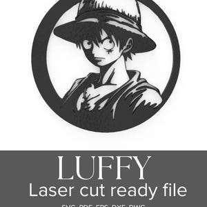 One Piece Anime SVG | Luffy Laser Cut DXF | CNC Plasma & Laser ...