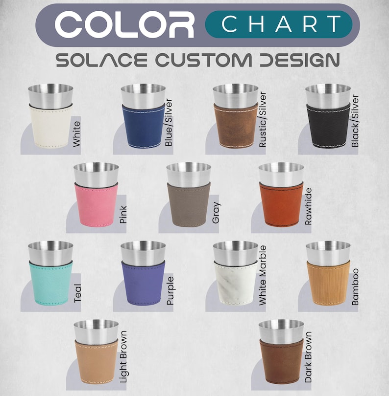 Personalized Leather Shot Glasses, Custom Logo Shot Glass, Engraved ...