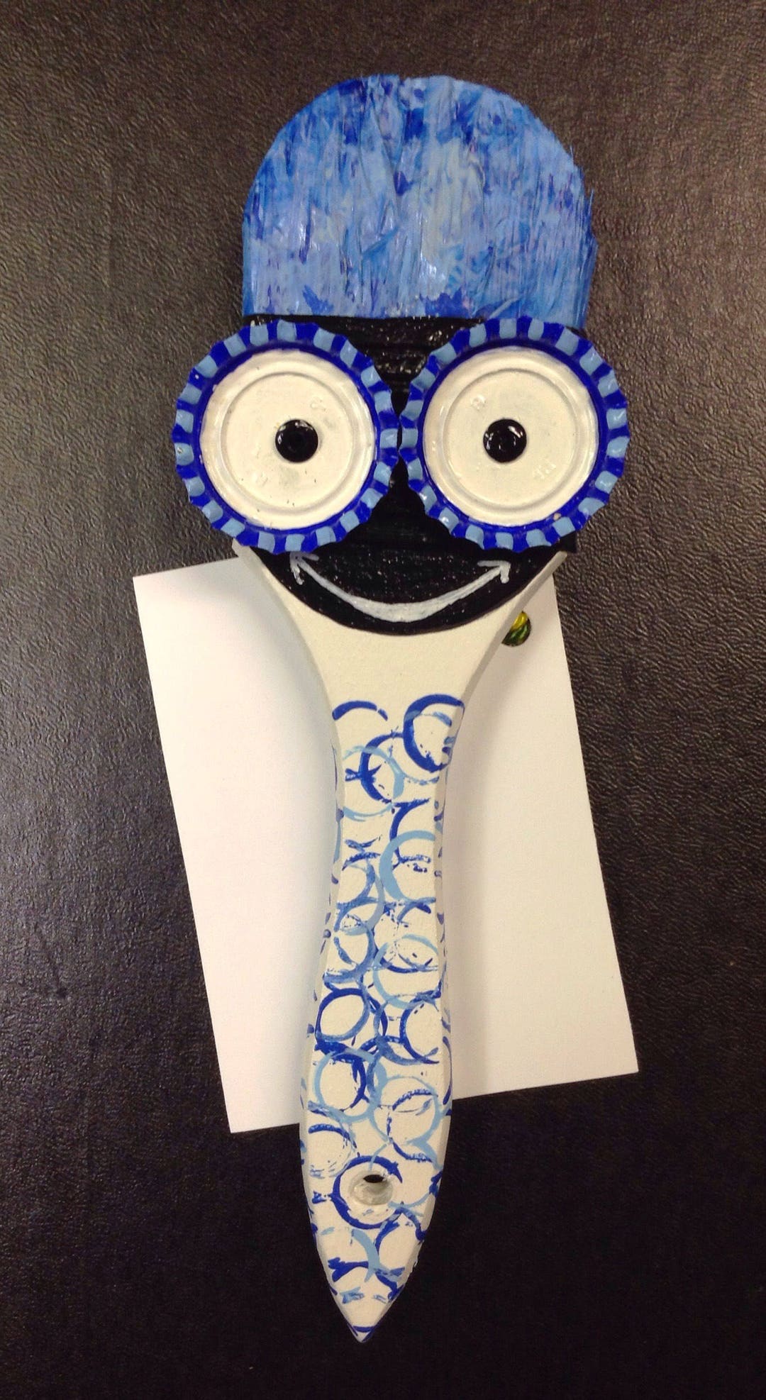 Happy Paint Brush #16, Limited Edition Funky Outsider Folk Art Paint ...