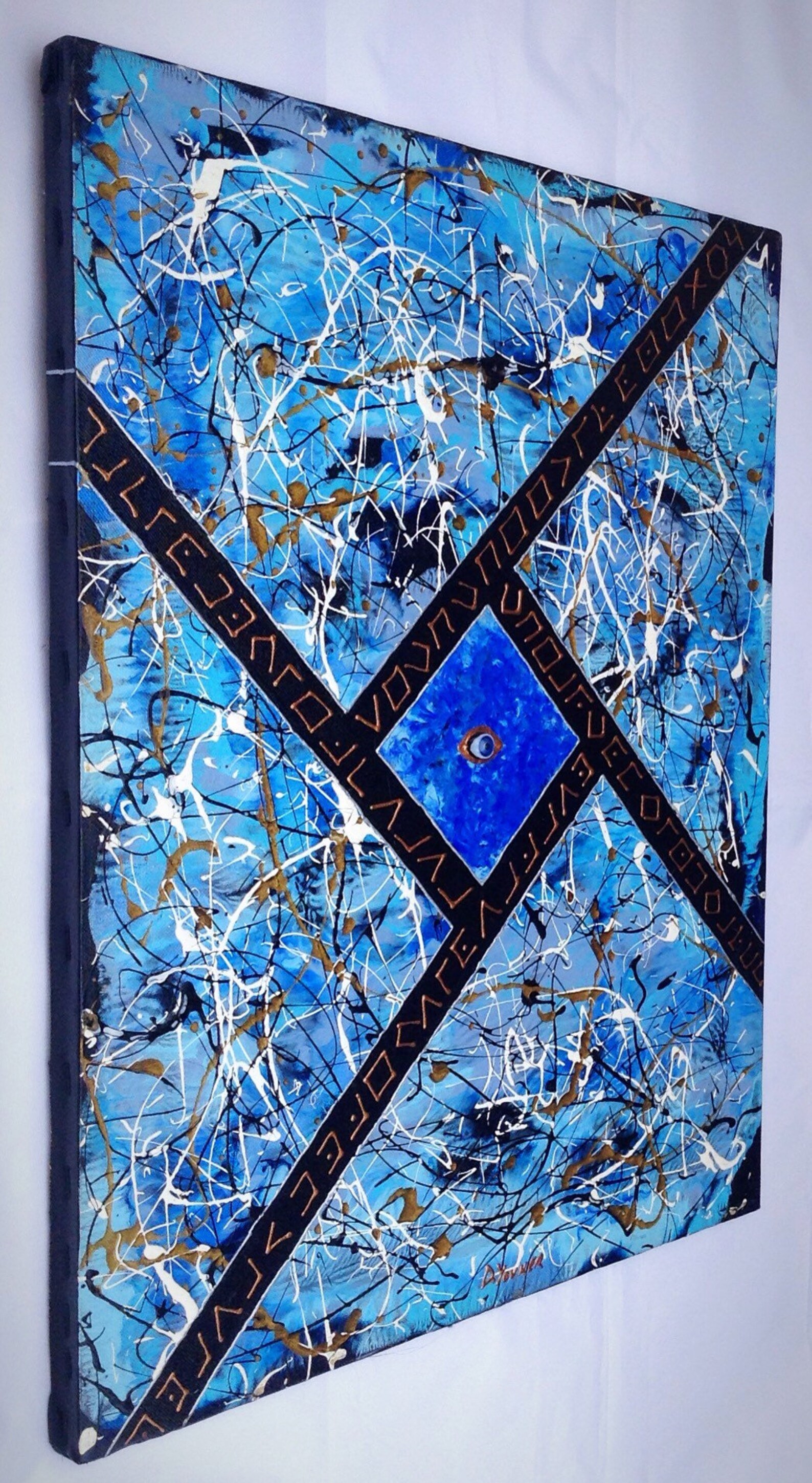 Abstract Acid Painting "empirical #4", Abstract Acrylic Painting on ...