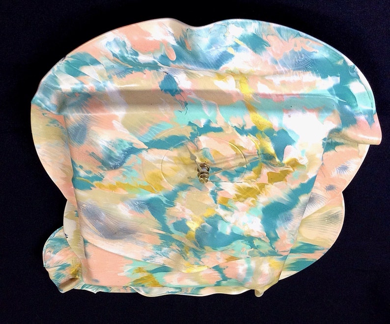 Abstract Record Sculpture Art Clock, Vinyl Records Sculpted Clock ...