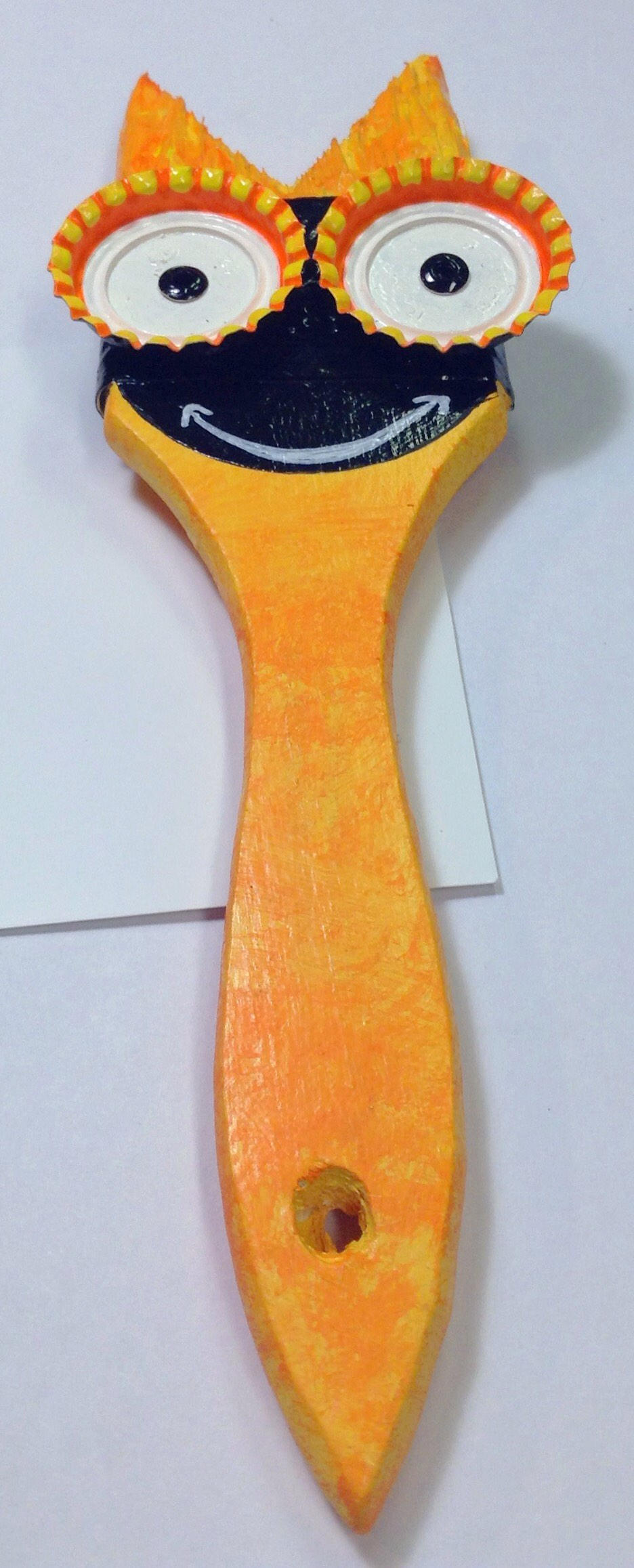 Happy Paint Brush #11, Limited Edition Funky Outsider Folk Art Paint ...
