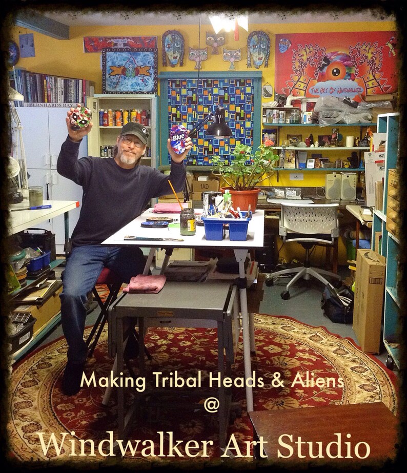 Outsider Folk Art, Comical Tribal Wall Hanging, "yuengling", Beer Can Art, Bottle Cap and Bead ...