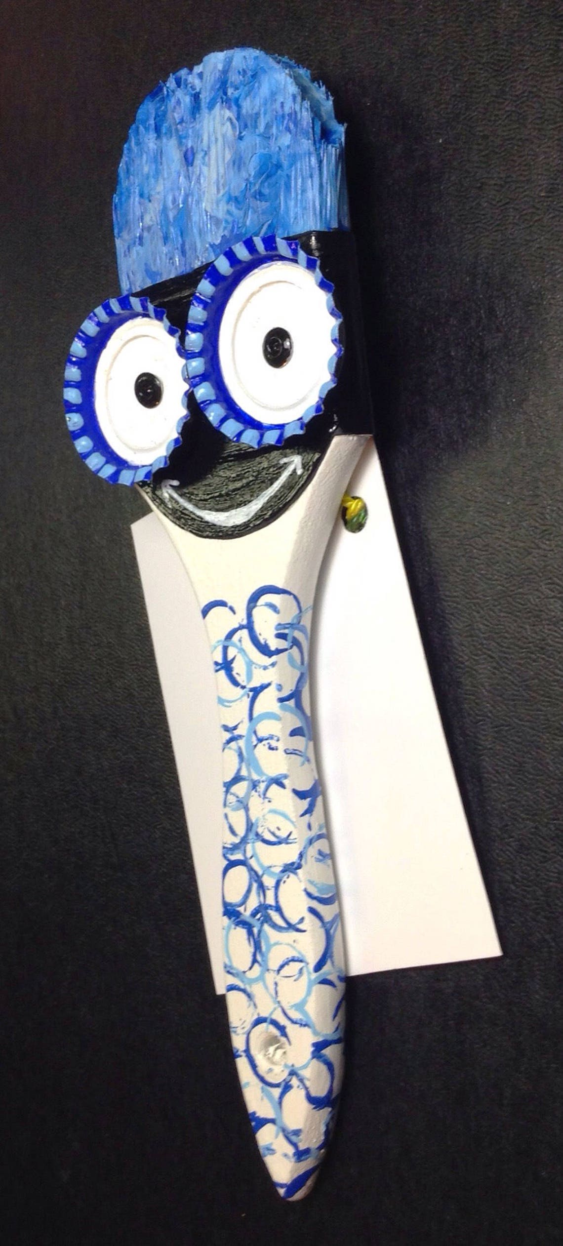 Happy Paint Brush 16, Limited Edition Funky Outsider Folk Art Paint ...