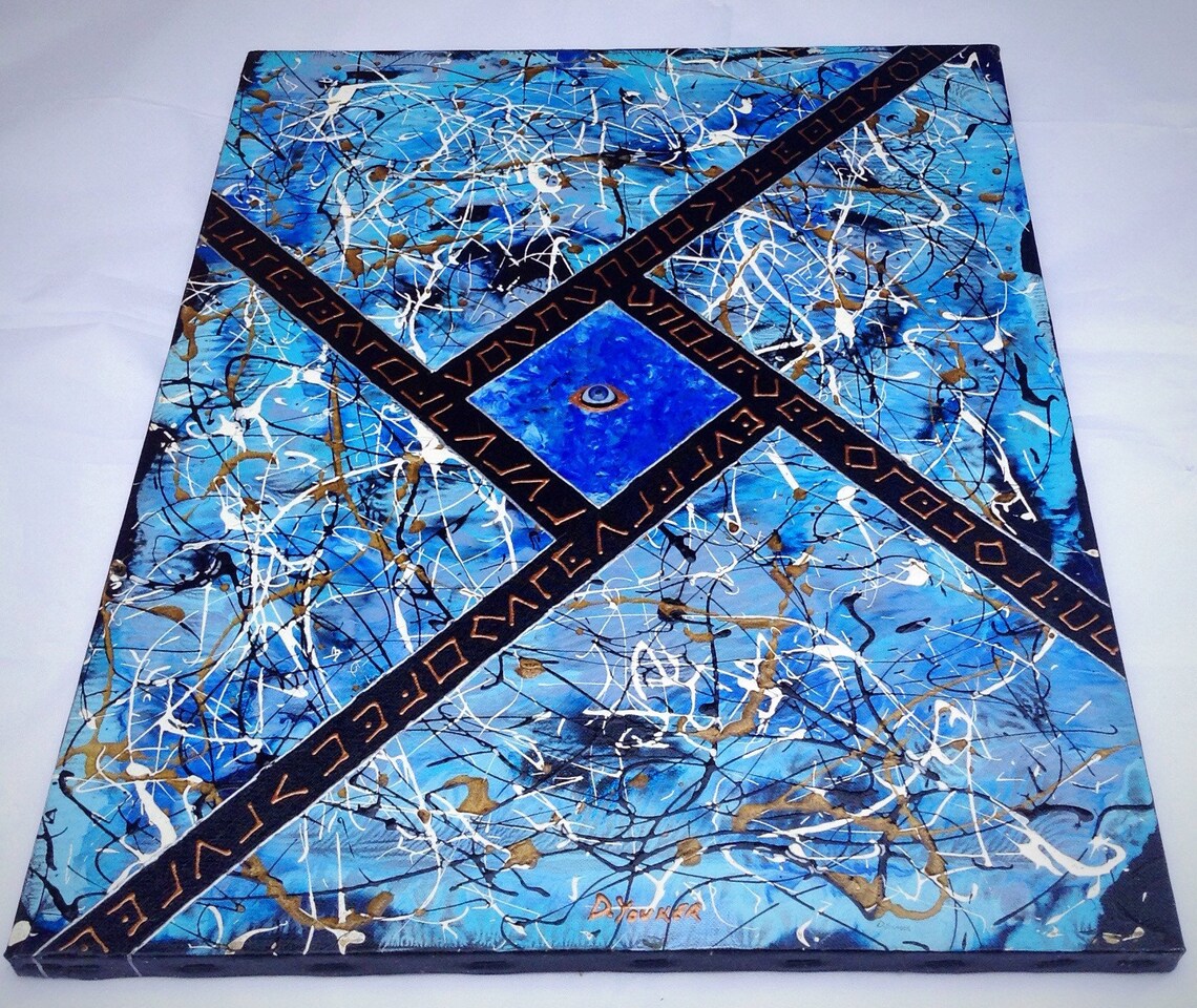 Abstract Acid Painting empirical 4, Abstract Acrylic Painting on Canvas ...