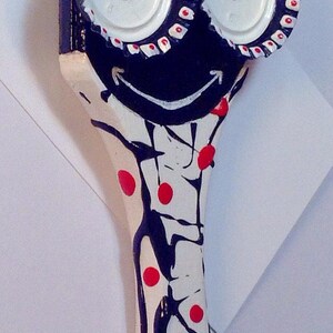 Happy Paint Brush #44, Limited Edition Funky Outsider Folk Art Paint ...