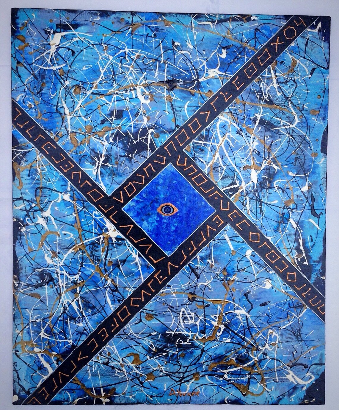 Abstract Acid Painting empirical 4, Abstract Acrylic Painting on Canvas ...