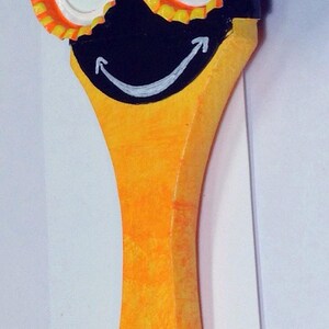 Happy Paint Brush #11, Limited Edition Funky Outsider Folk Art Paint ...