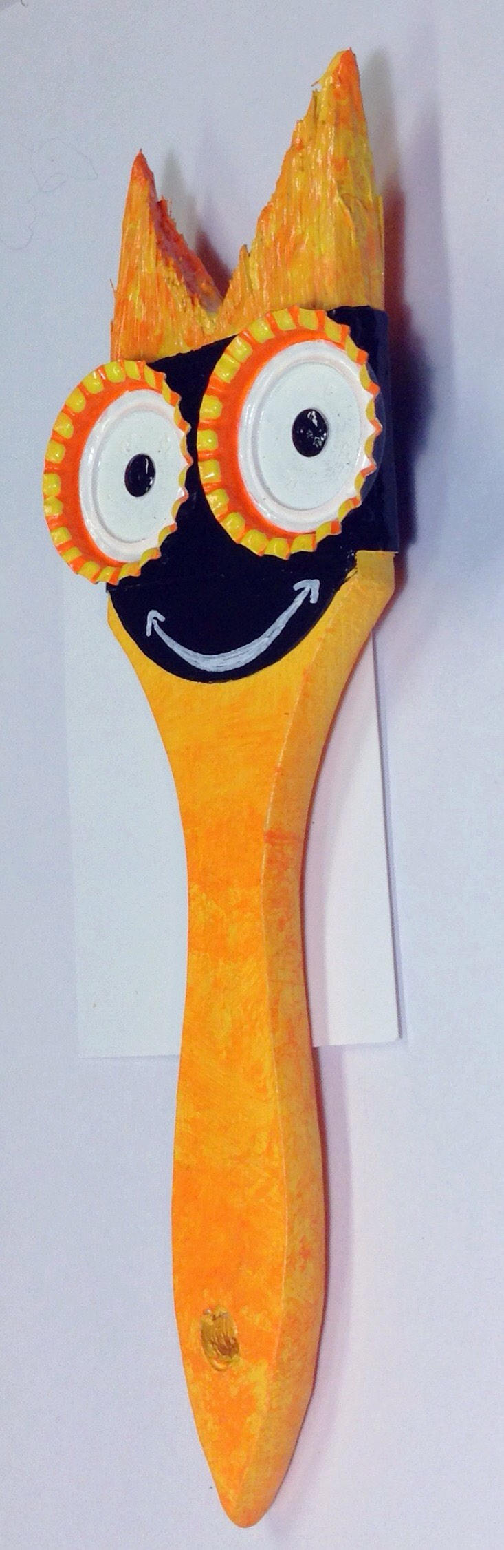 Happy Paint Brush #11, Limited Edition Funky Outsider Folk Art Paint ...