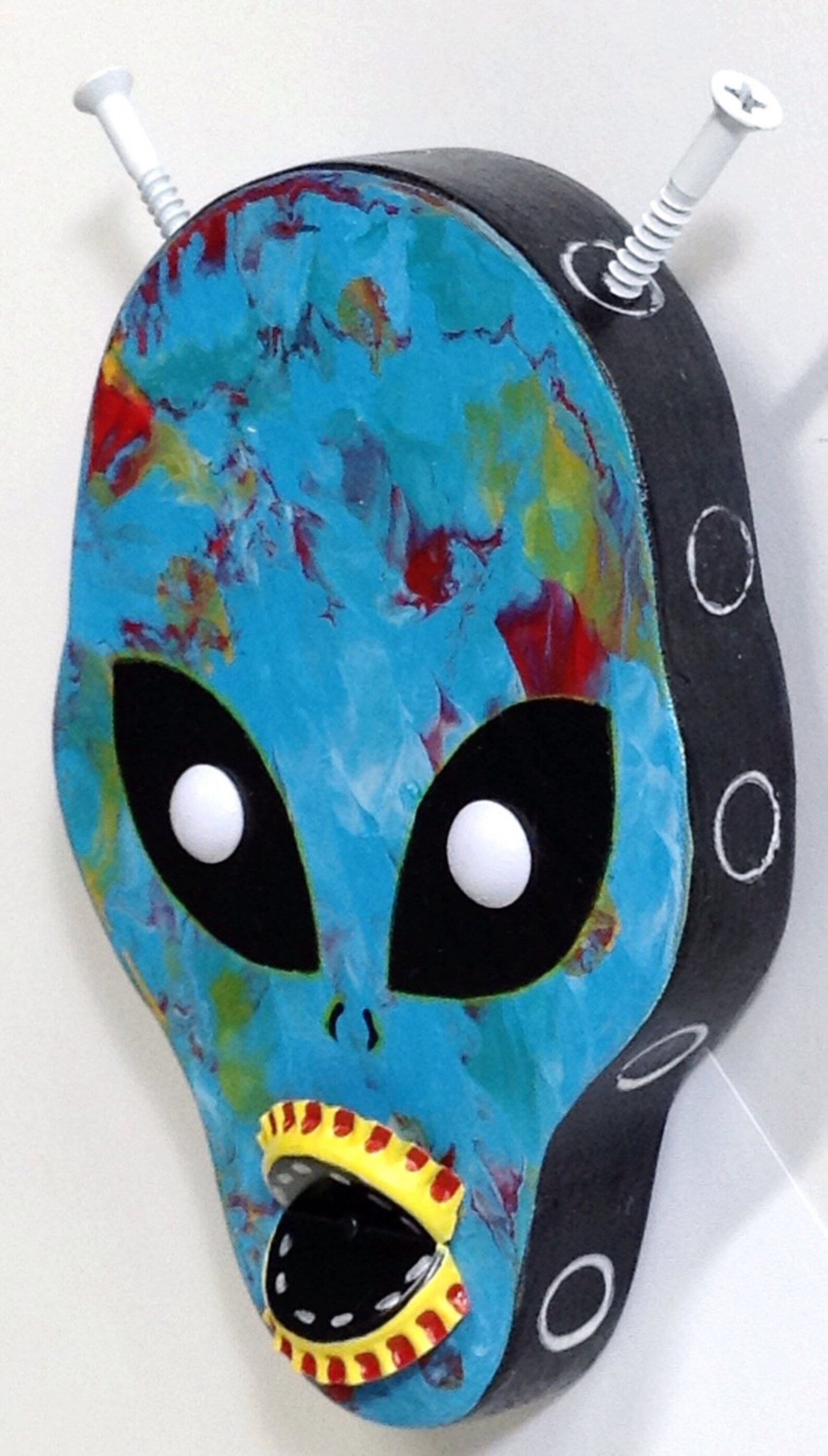Alien Outsider Folk Art acid Alien 11 Funky - Etsy