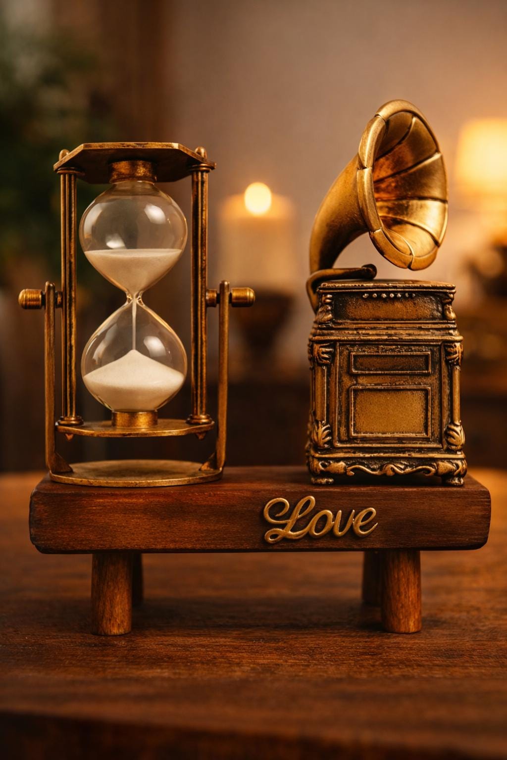 Elegant Office Hourglass Figurine, Modern Desk Decor, Luxury Sand Timer ...
