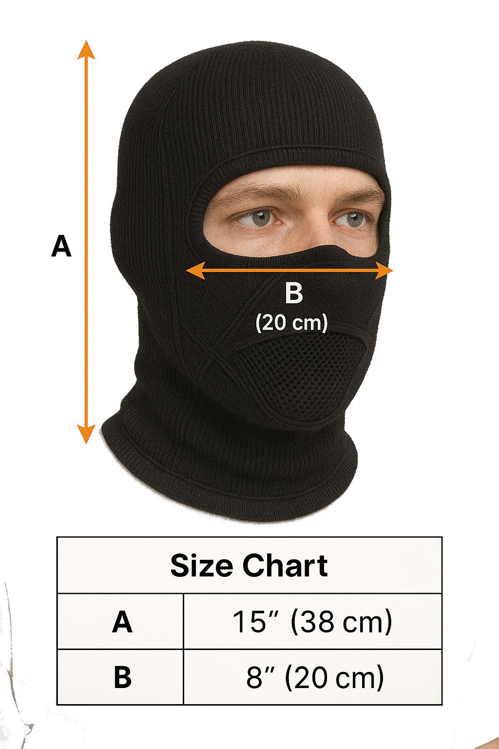 Shadow Veil Ribbed Knit Balaclava – Tactical Streetwear Mask for Men ...