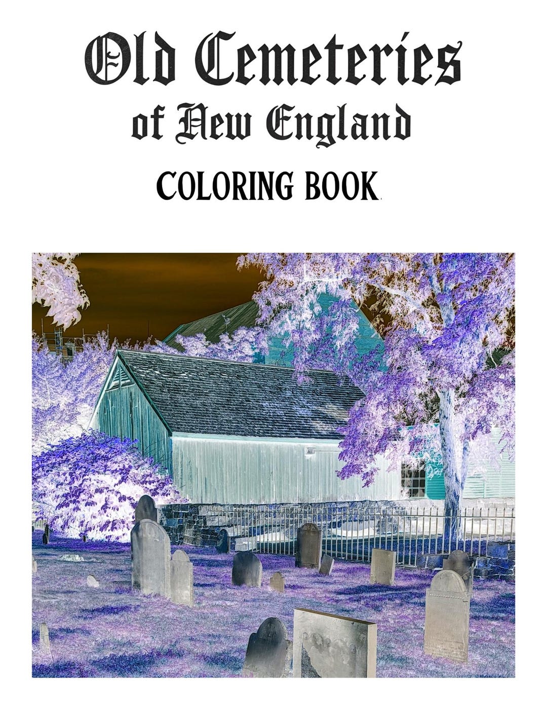 Old Cemeteries of New England Coloring Book. Created From Real Photos ...