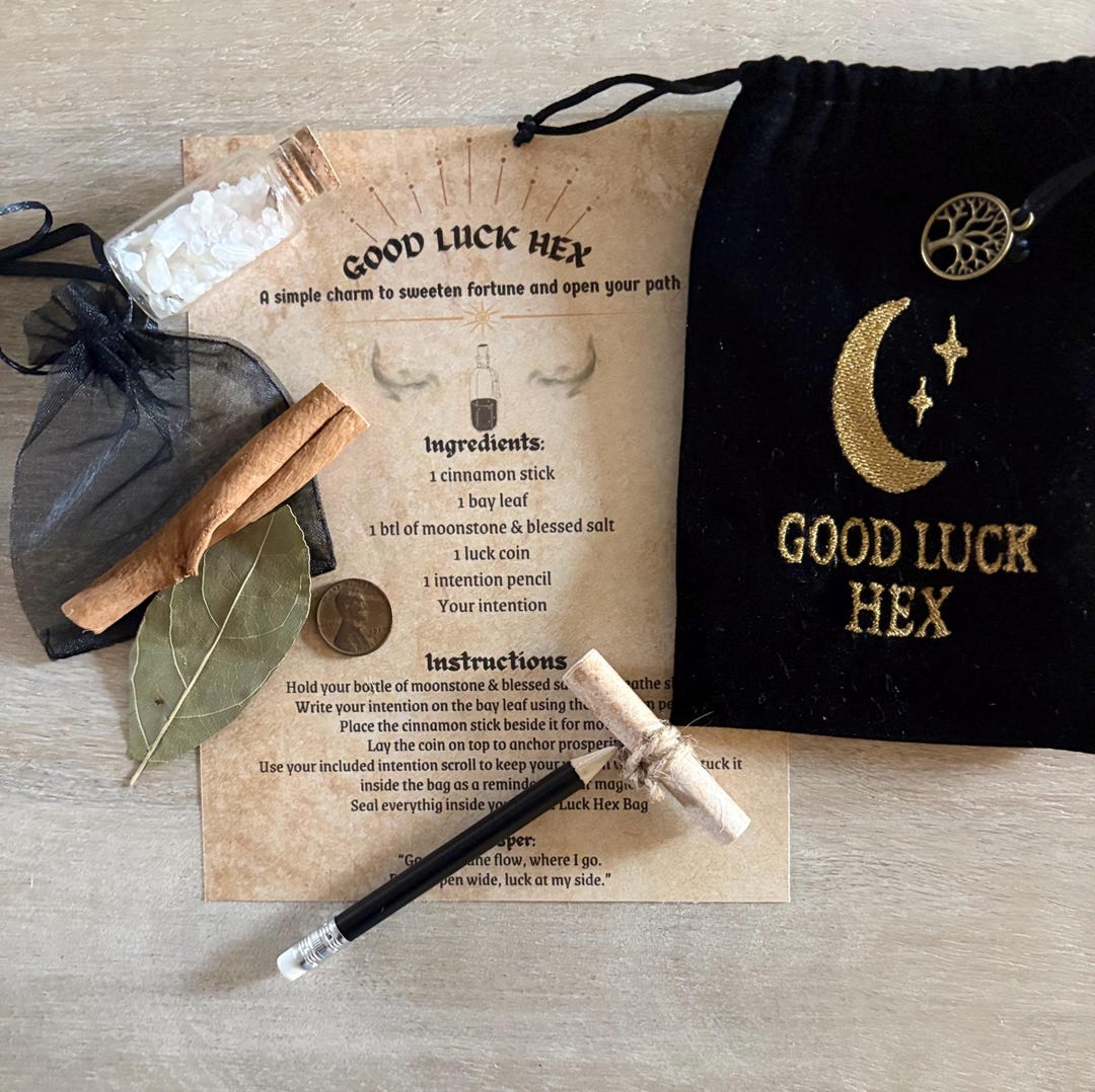 Good Luck Spell Kit | Prosperity Witch Bag | Abundance Ritual Kit ...