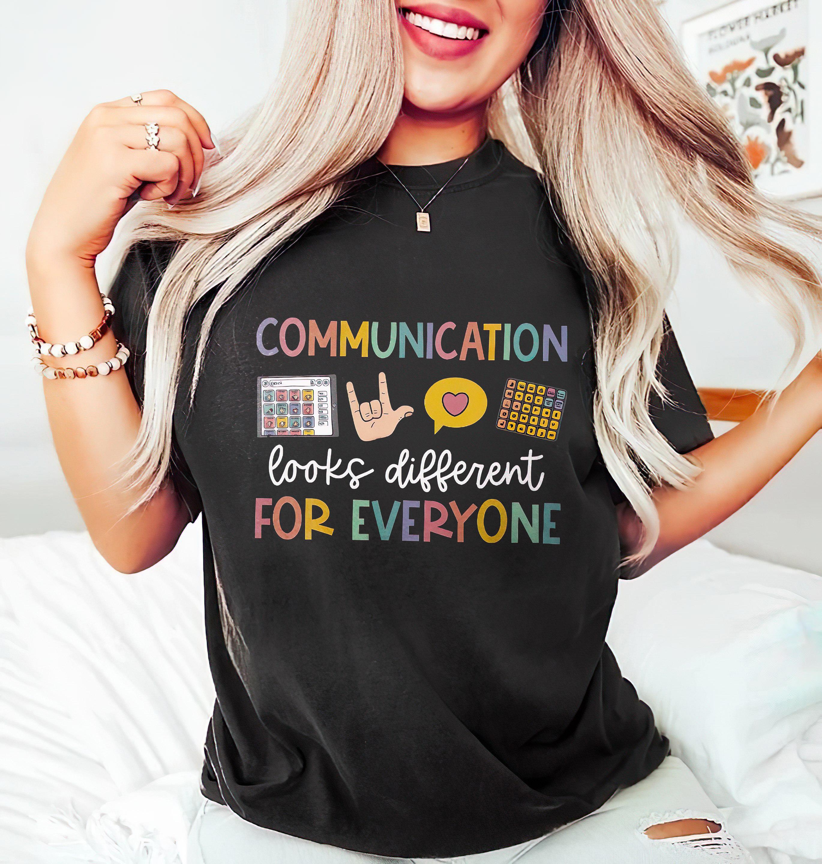 Communication Looks Different for Everyone PNG, Inclusive AAC Awareness ...