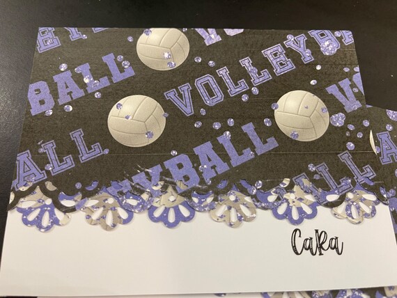 Volleyball School Team Themed Note Cards - Etsy