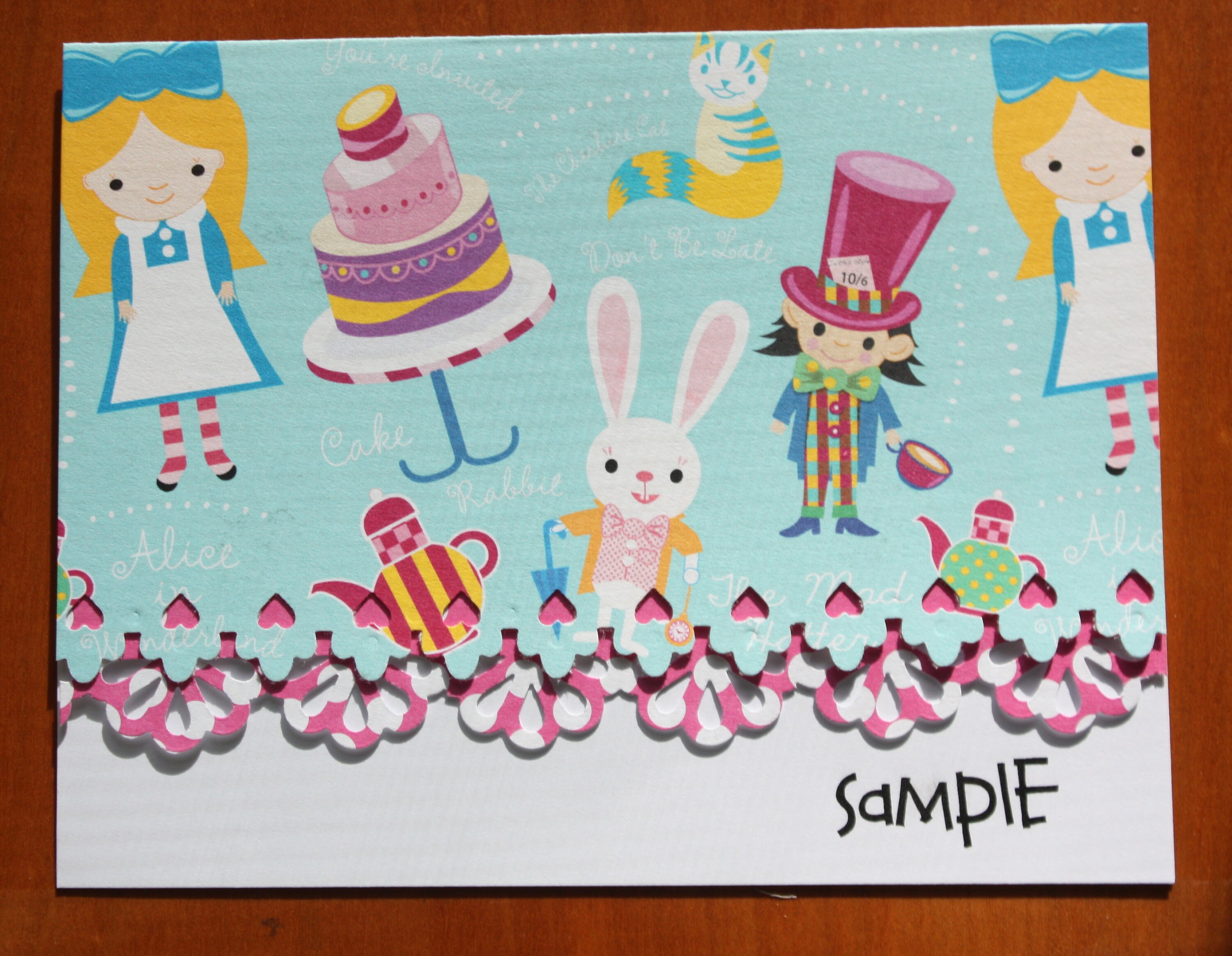 Alice in Wonderland Cartoon Note Cards Handcrafted and - Etsy